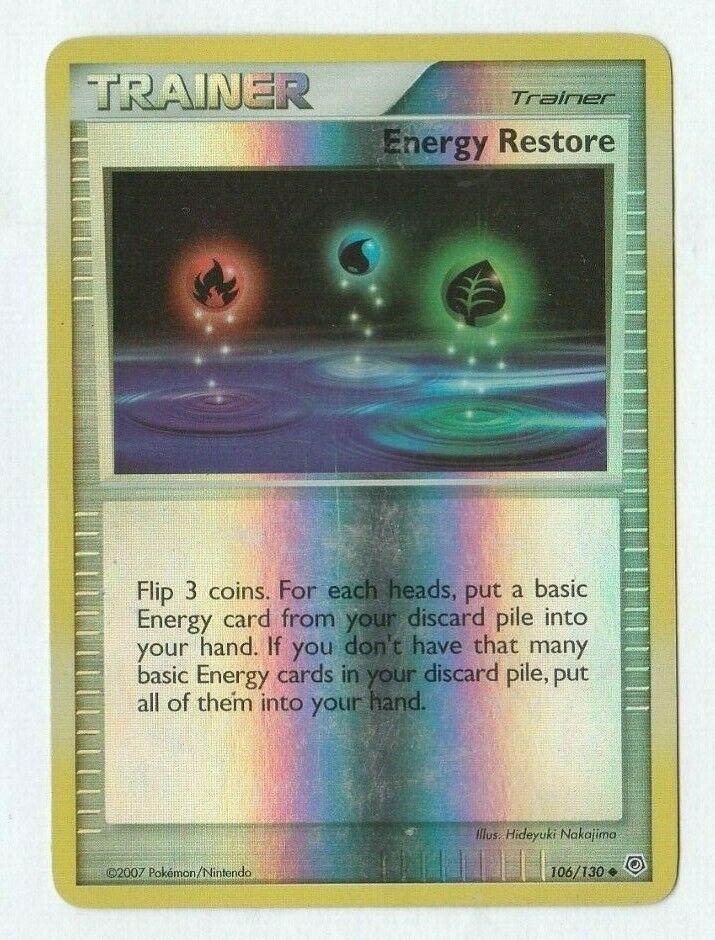 Energy Restore [Reverse Holo] #106 Prices | Pokemon Diamond & Pearl ...