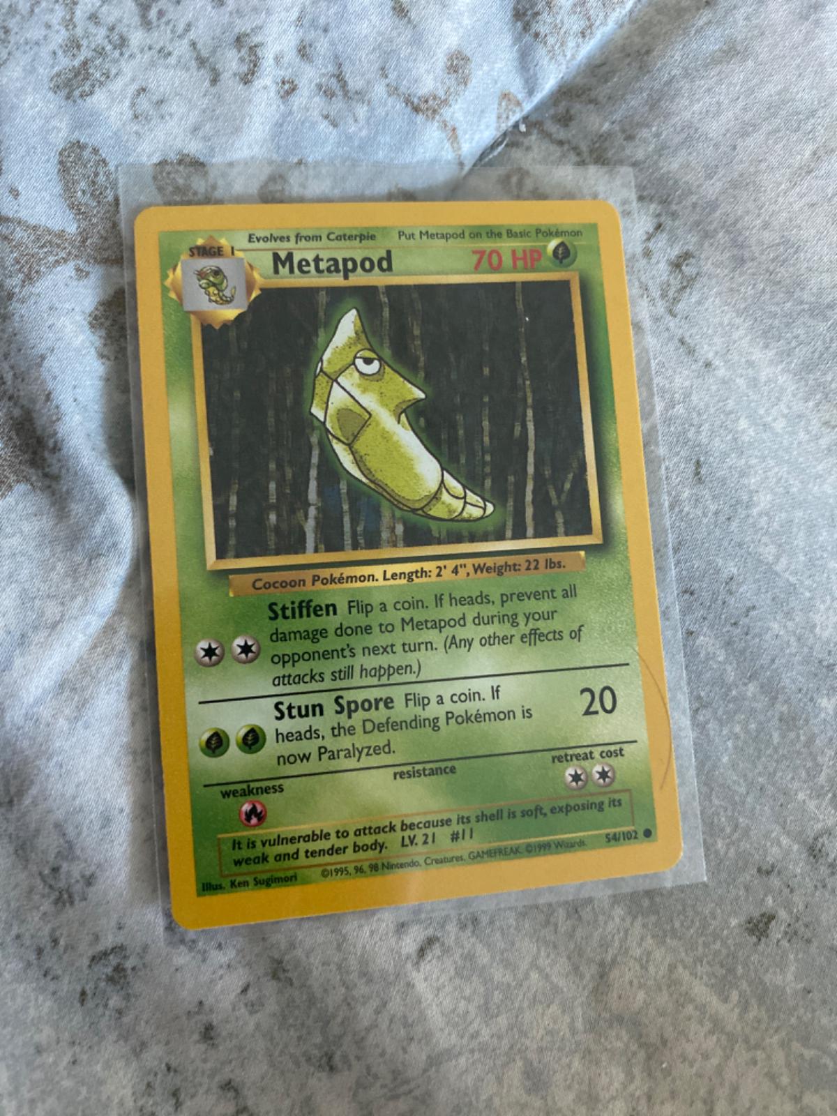 Metapod [1st Edition] | Ungraded | Pokemon Base Set