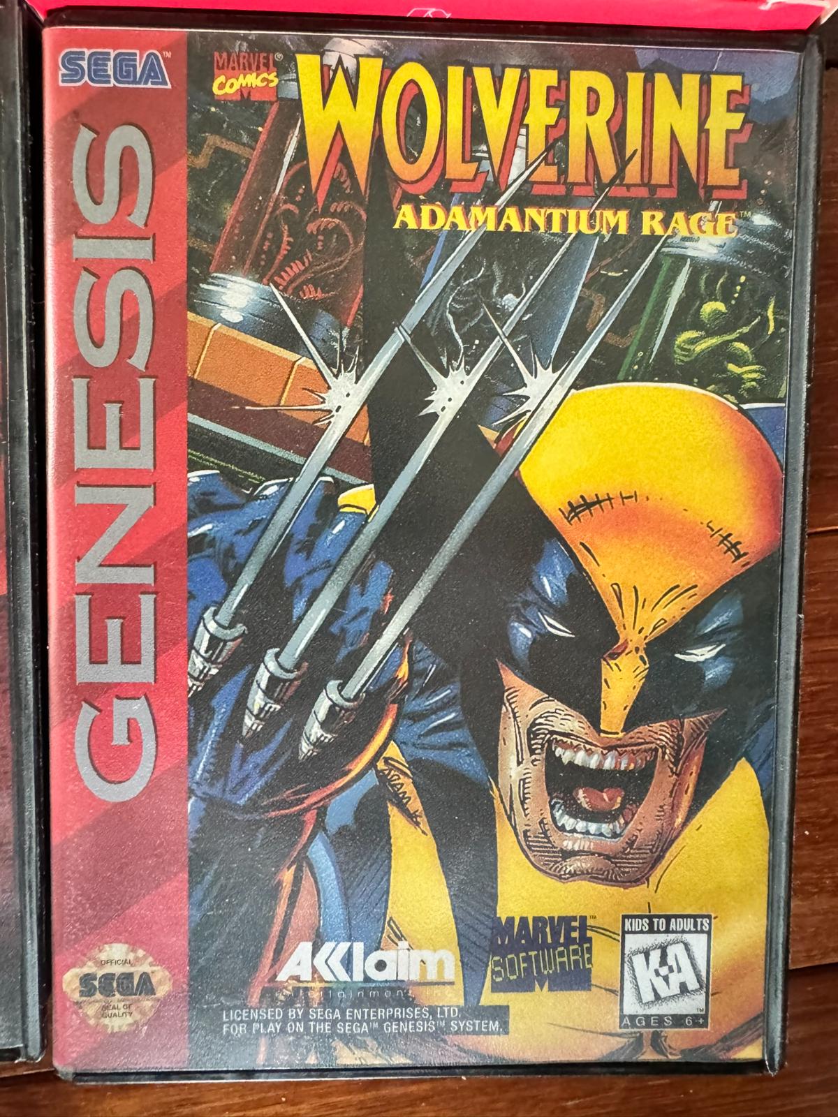 Wolverine Adamantium Rage | Item, Box, and Manual | Sega Genesis