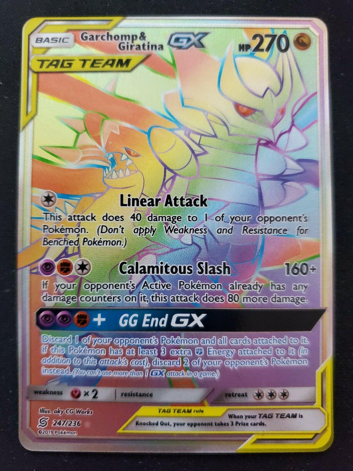 Garchomp & Giratina GX #247 Prices | Pokemon Unified Minds | Pokemon Cards