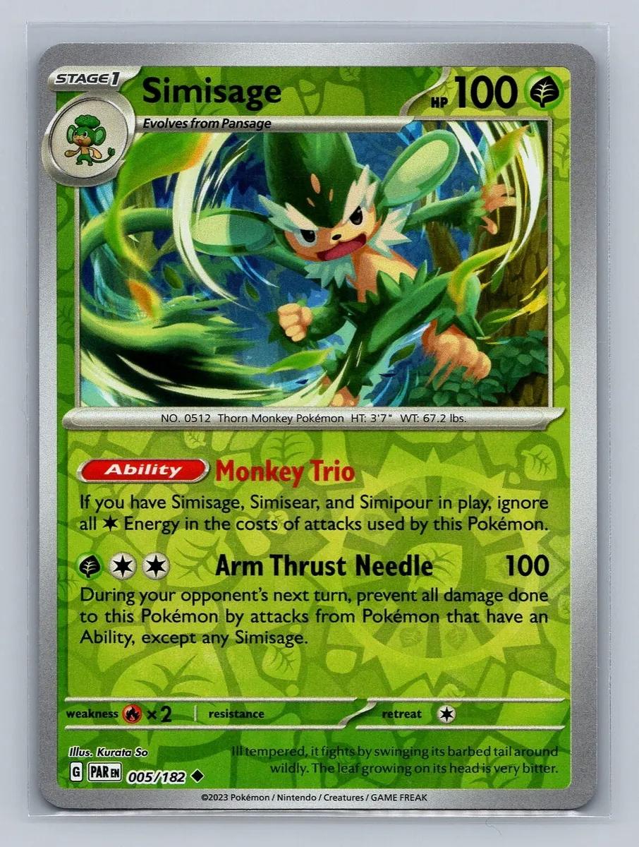 Simisage [Reverse Holo] #5 Prices | Pokemon Paradox Rift | Pokemon Cards