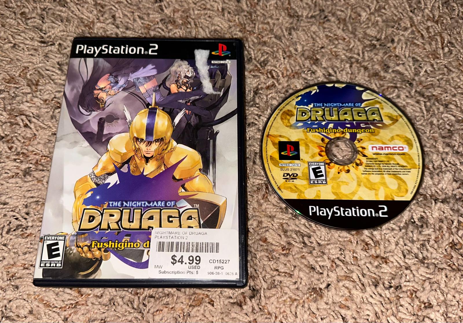 Nightmare of Druaga Fushigino Dungeon | Item and Box only | Playstation 2