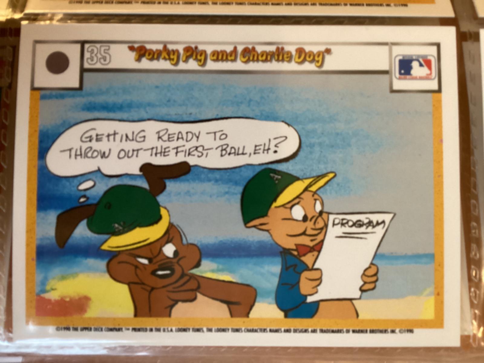 Porky Pig and Charlie Dog #20 / 35 Prices | 1990 Upper Deck Comic Ball ...