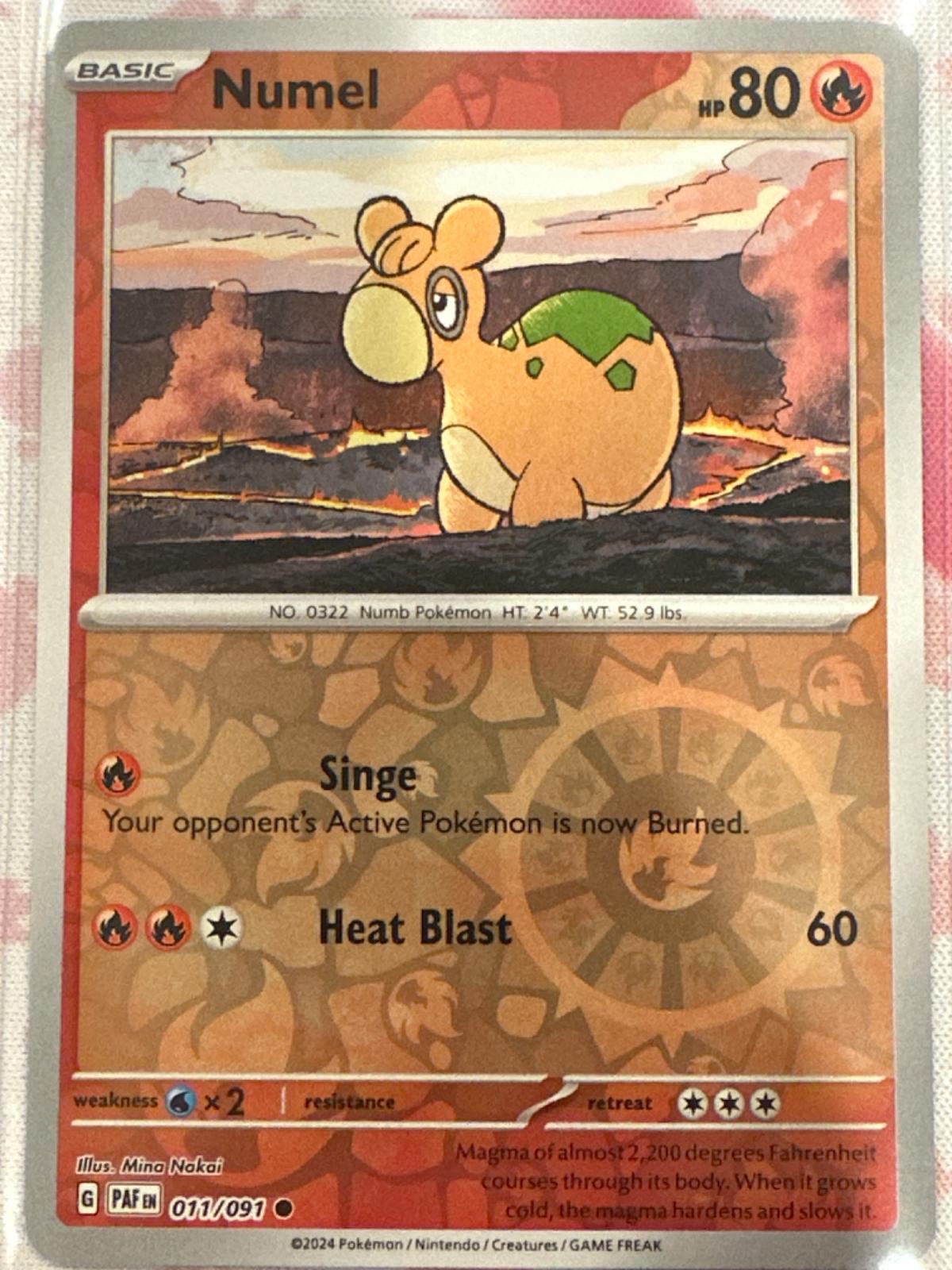 Numel [Reverse Holo] #11 Prices | Pokemon Paldean Fates | Pokemon Cards