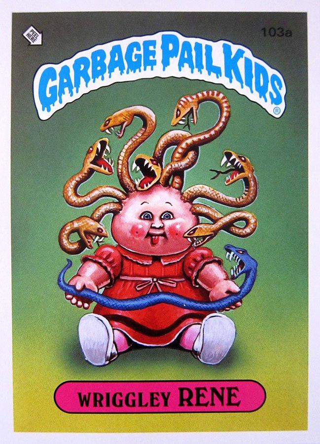 Wriggley RENE #103a Prices | 1986 Garbage Pail Kids | Garbage Pail Cards