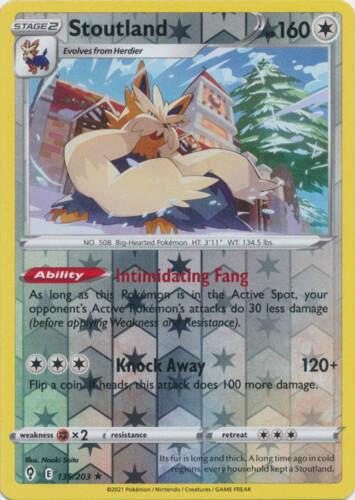 Stoutland [Reverse Holo] | Ungraded | Pokemon Evolving Skies