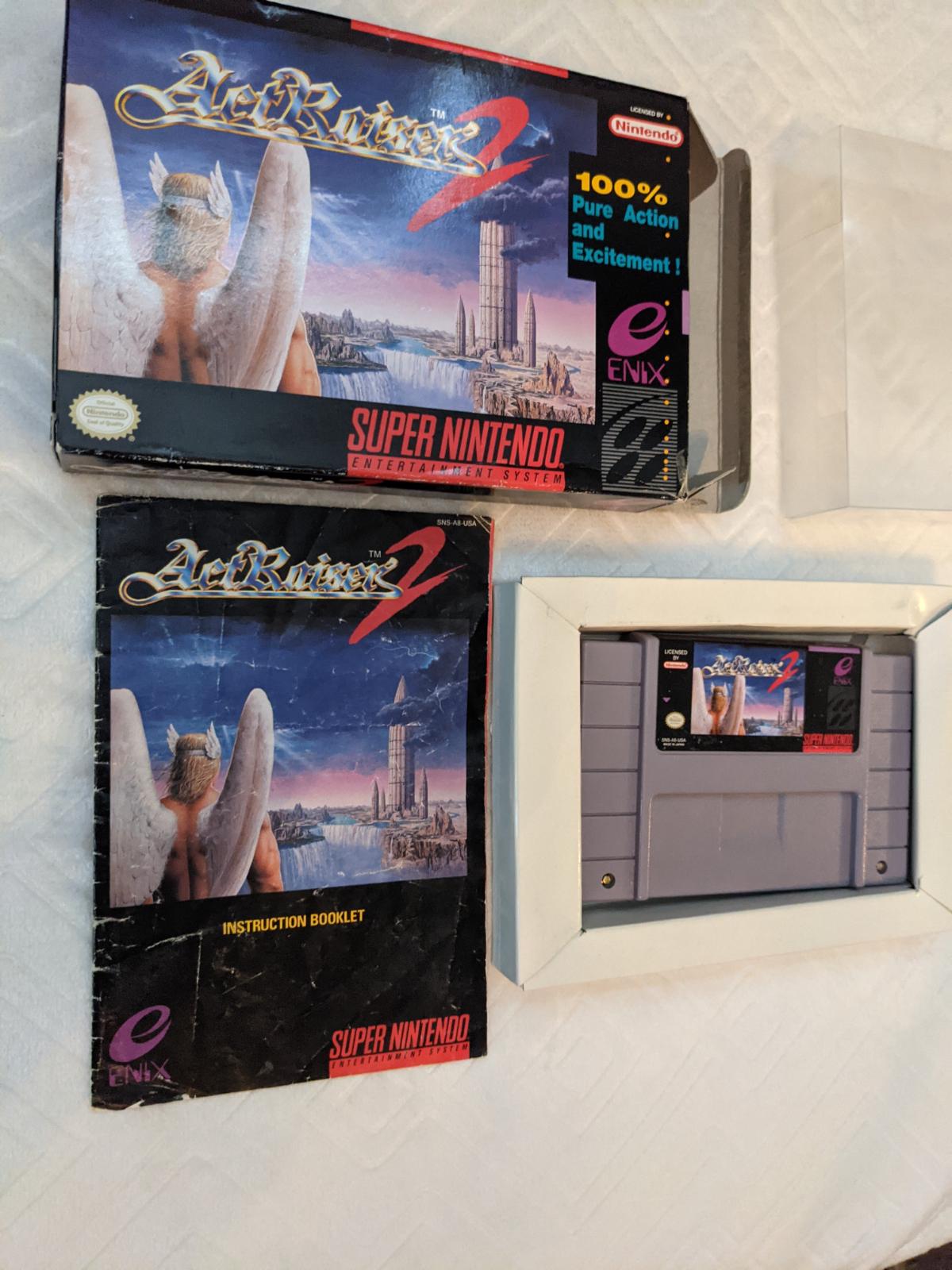 ActRaiser 2 | Item, Box, and Manual | Super Nintendo