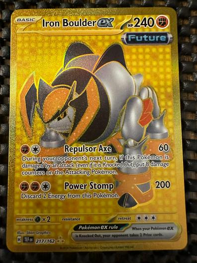 Iron Boulder ex | Ungraded | Pokemon Temporal Forces