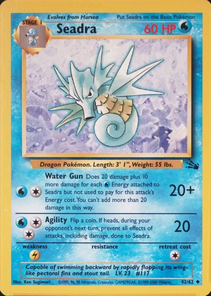 Seadra [1999-2000] #42 Prices | Pokemon Fossil | Pokemon Cards