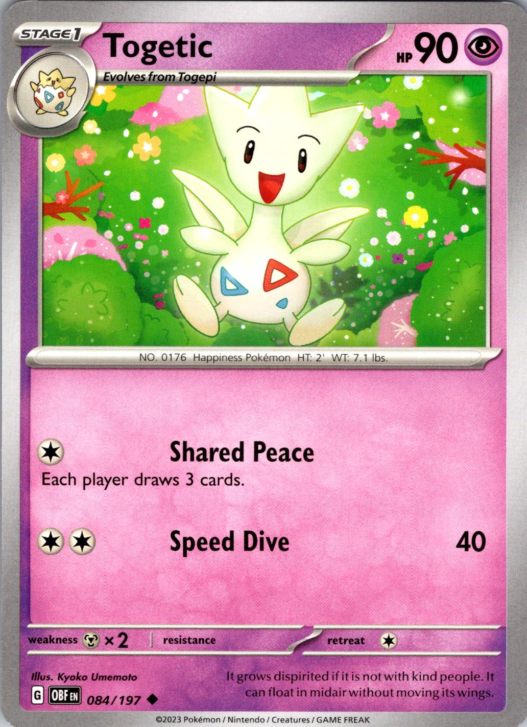 Togetic #84 Prices | Pokemon Obsidian Flames | Pokemon Cards