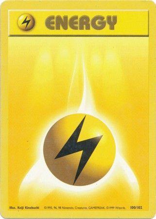 Lightning Energy #100 Prices | Pokemon Base Set | Pokemon Cards