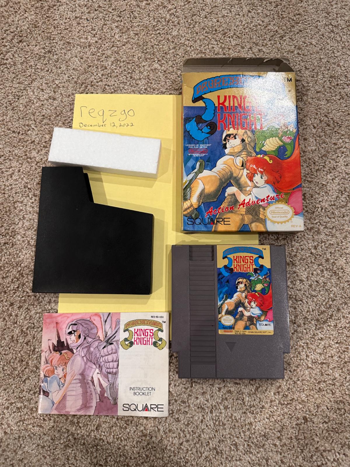 King's Knight | Item, Box, and Manual | NES