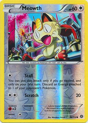Meowth [Reverse Holo] #88 Prices | Pokemon Steam Siege | Pokemon Cards
