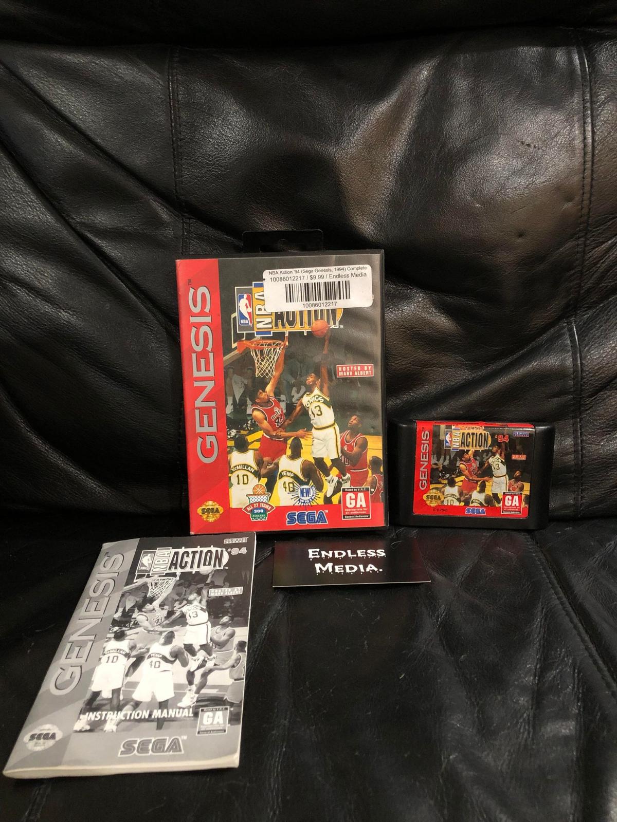 NBA Action 94 | Item, Box, and Manual | Sega Genesis