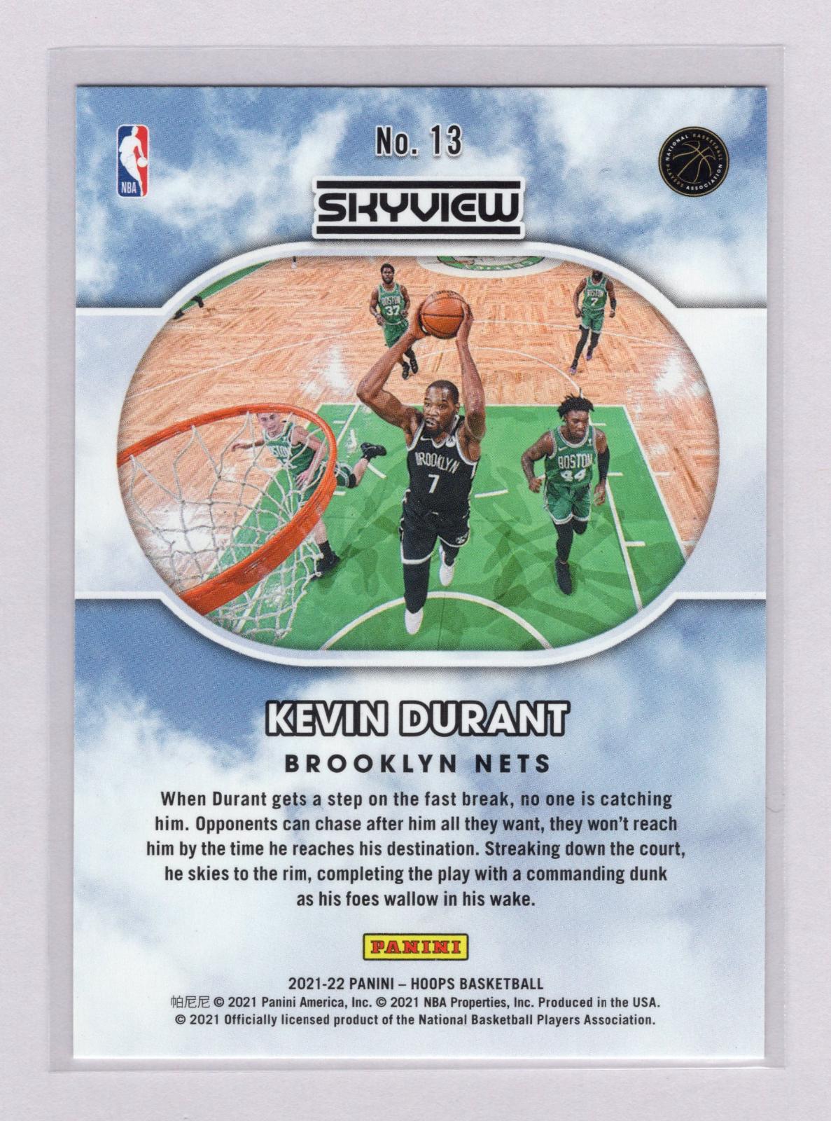 Kevin Durant #13 Prices | 2021 Panini Hoops Skyview | Basketball Cards