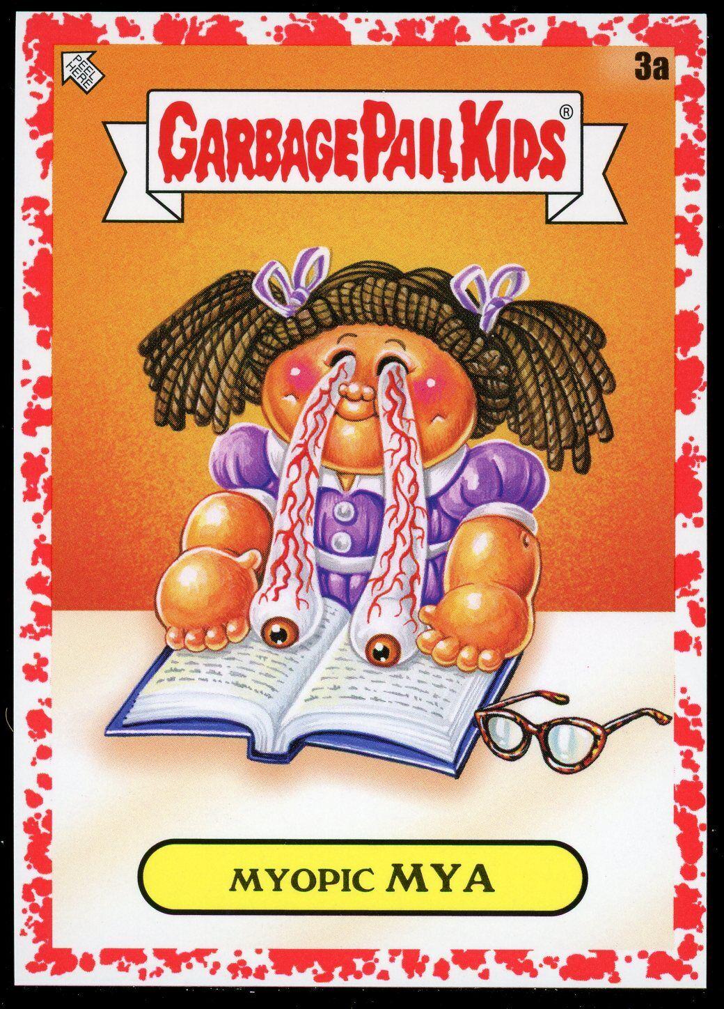 Myopic Mya [Red] #3a Prices | Garbage Pail Kids Book Worms | Garbage ...