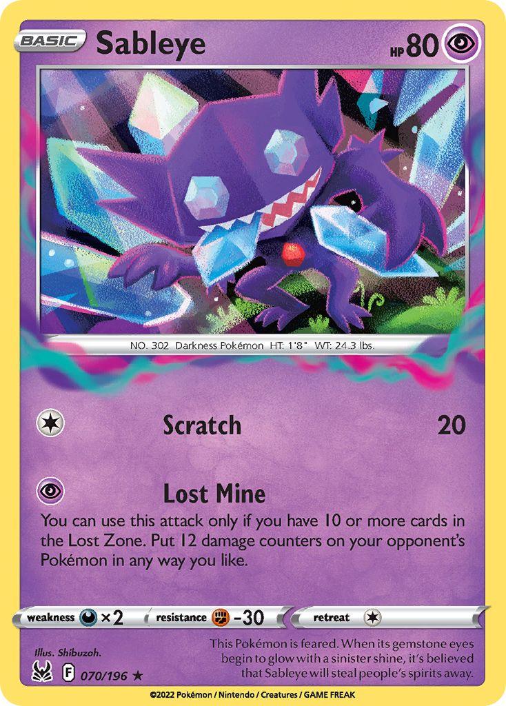 Sableye #70 Prices | Pokemon Lost Origin | Pokemon Cards