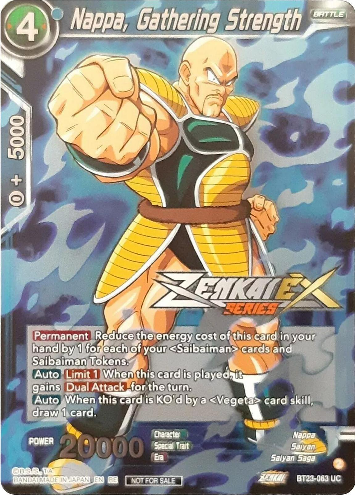 Nappa, Gathering Strength BT23-063 Prices | Dragon Ball Super Divine ...