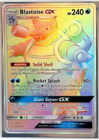 Blastoise GX #218 Prices | Pokemon Unbroken Bonds | Pokemon Cards