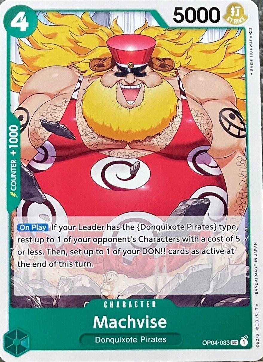 Machvise OP04-033 Prices | One Piece Kingdoms of Intrigue | One Piece Cards