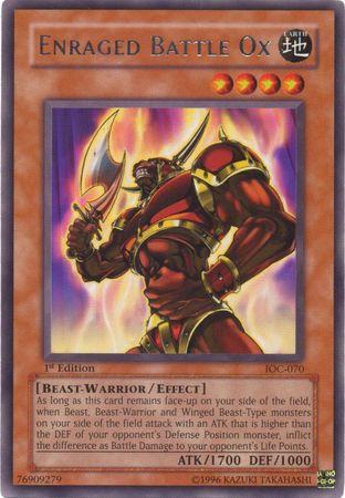 Enraged Battle Ox [1st Edition] IOC-070 Prices | YuGiOh Invasion of ...