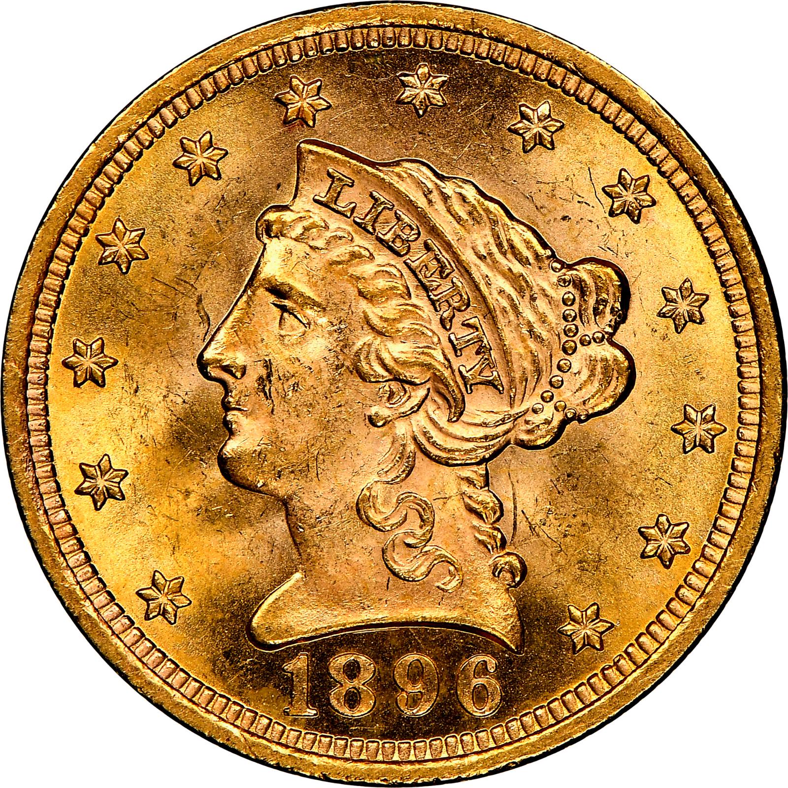 1896 Liberty Head Quarter Eagle Prices | Ungraded, NGC, PCGS Values