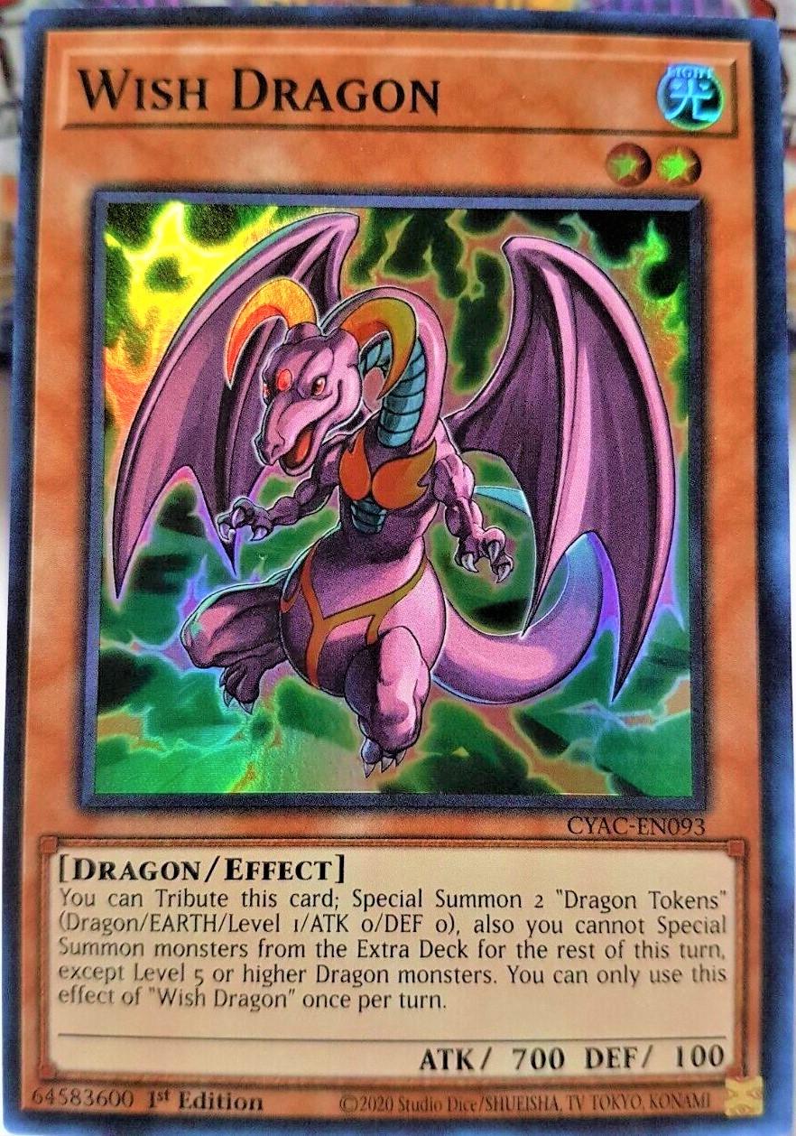 Wish Dragon CYAC-EN093 Prices | YuGiOh Cyberstorm Access | YuGiOh Cards