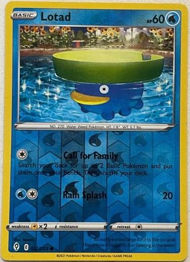Lotad [Reverse Holo] #32 Prices | Pokemon Evolving Skies | Pokemon Cards