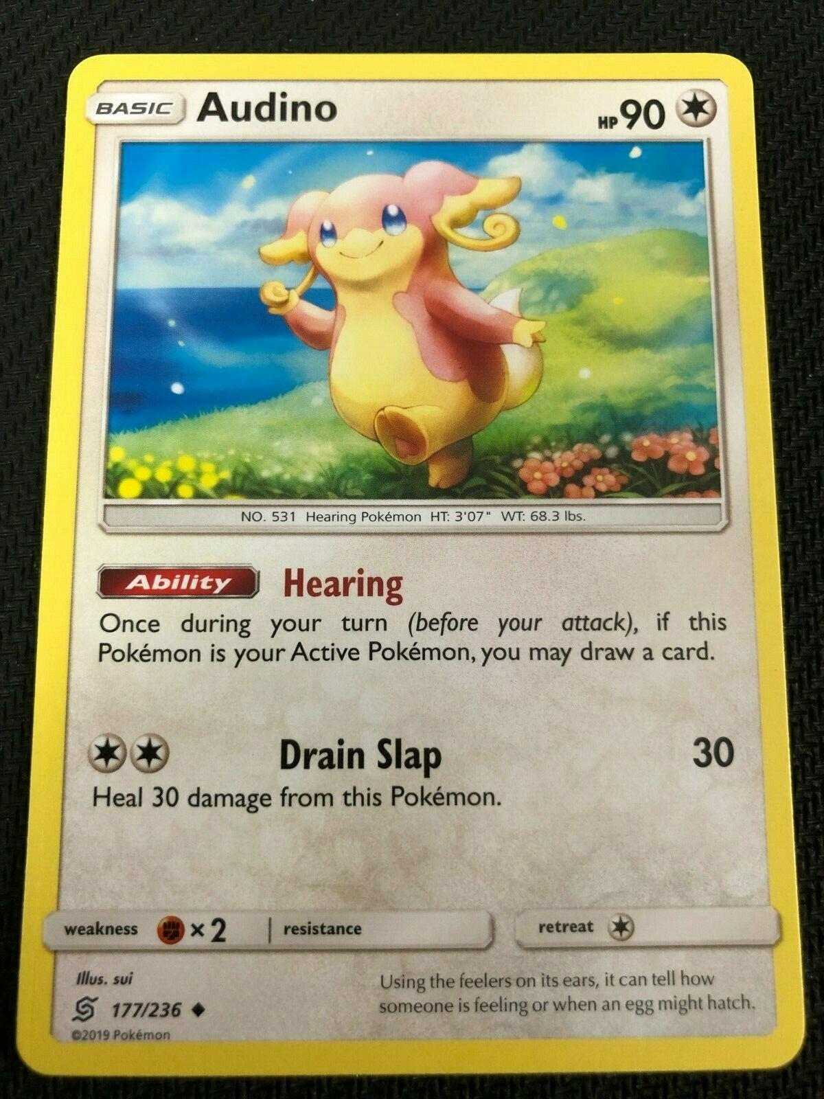 Audino #177 Prices | Pokemon Unified Minds | Pokemon Cards