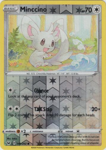 Minccino [Reverse Holo] #145 Prices | Pokemon Sword & Shield | Pokemon Cards