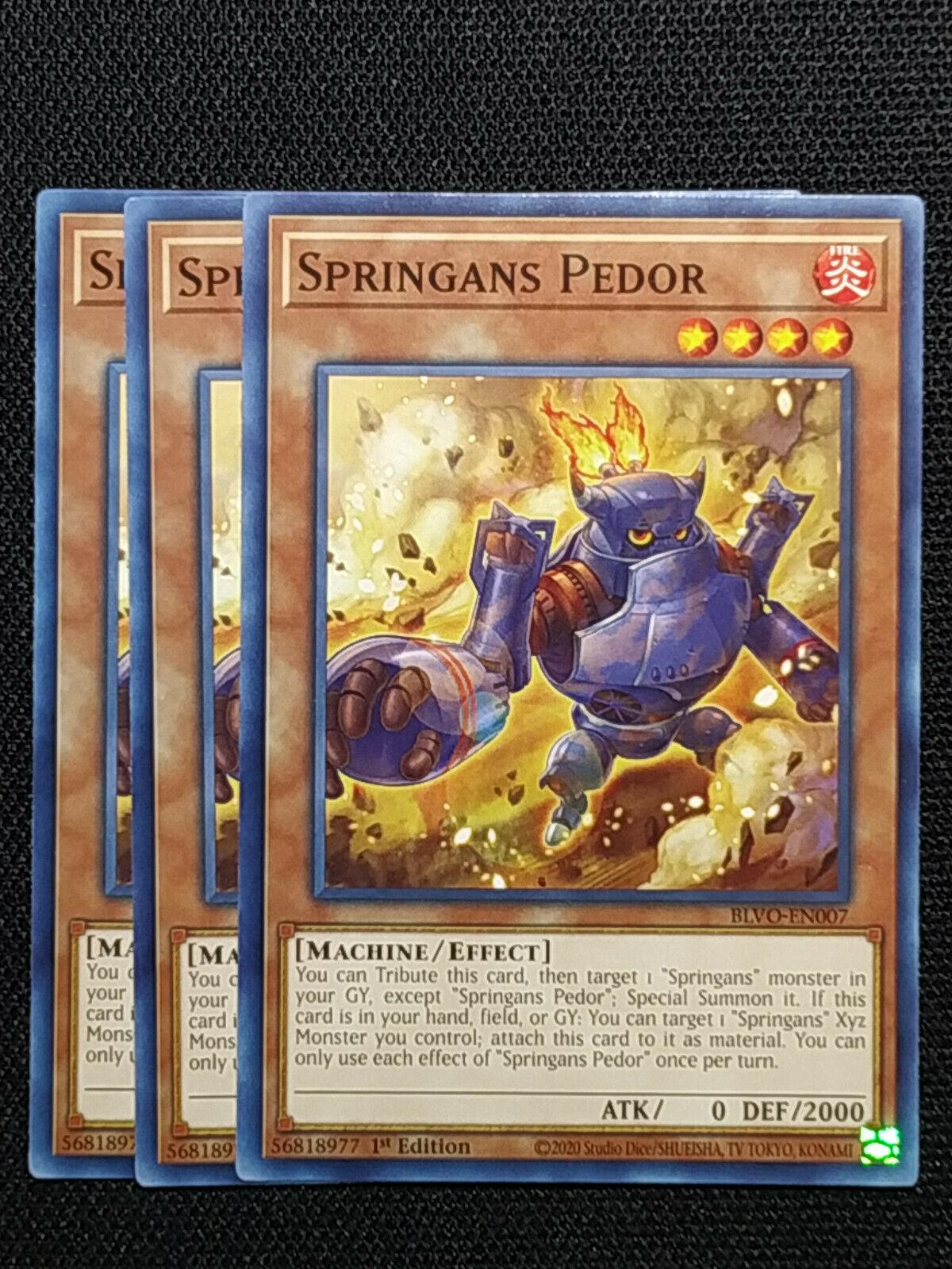 Springans Pedor BLVO-EN007 Prices | YuGiOh Blazing Vortex | YuGiOh Cards