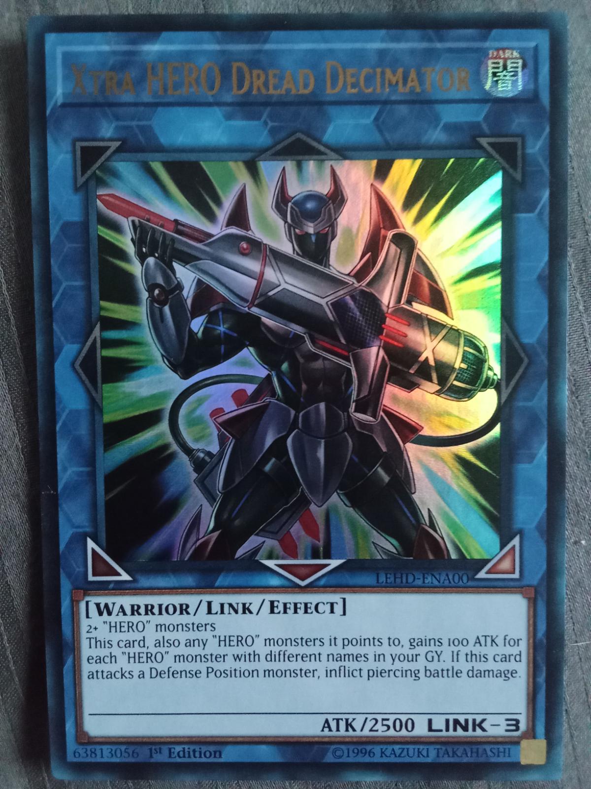 Xtra HERO Dread Decimator | Graded 7 | YuGiOh Legendary Hero Decks