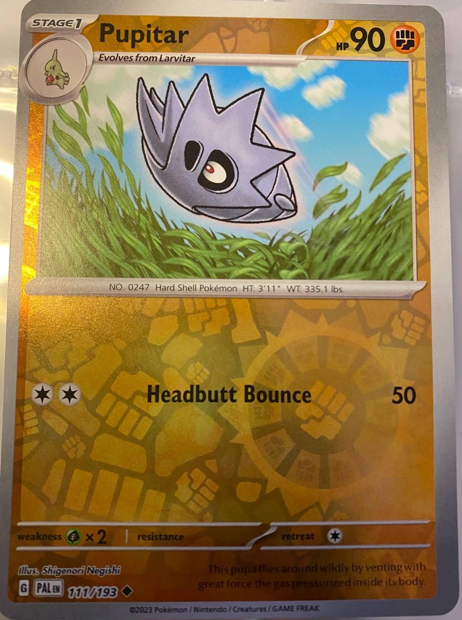 Pupitar [Reverse Holo] #111 Prices | Pokemon Paldea Evolved | Pokemon Cards