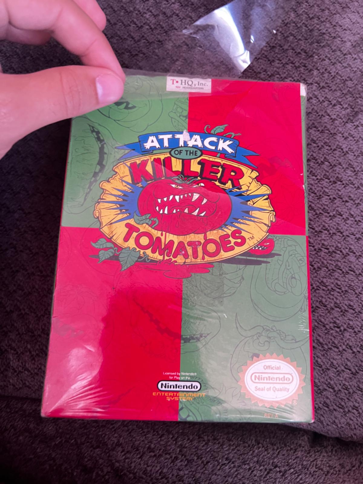 Attack of the Killer Tomatoes | New Item, Box, and Manual | NES