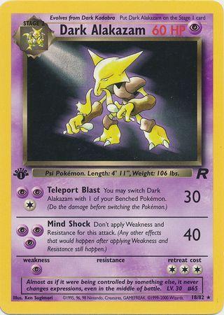 Dark Alakazam [1st Edition] #18 Prices | Pokemon Team Rocket | Pokemon ...