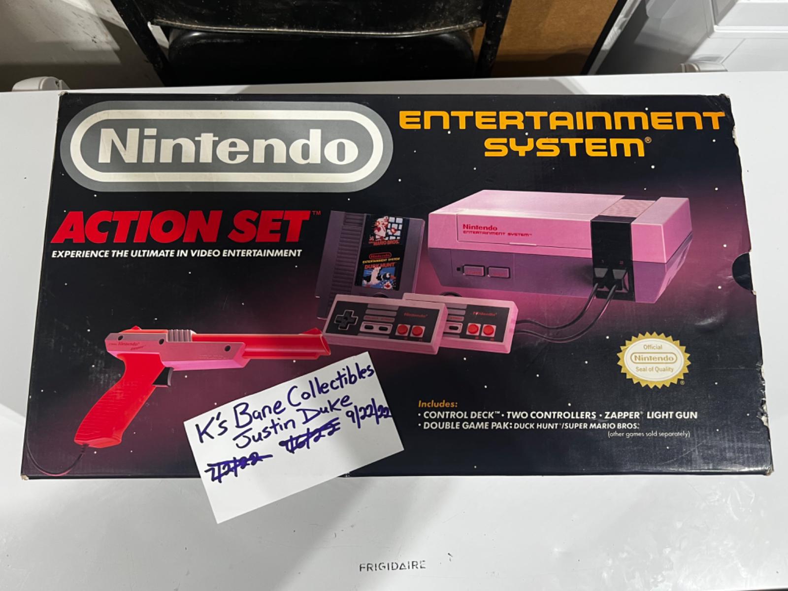 Nintendo NES Action Set Console | Item, Box, and Manual | NES