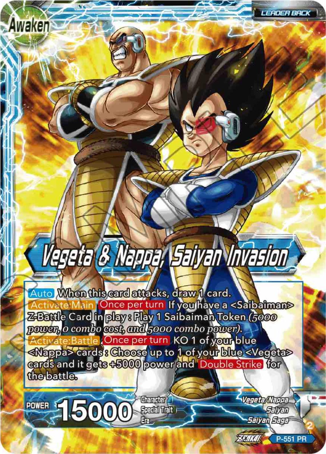 Nappa // Vegeta & Nappa, Saiyan Invasion P-551 Prices | Dragon Ball ...