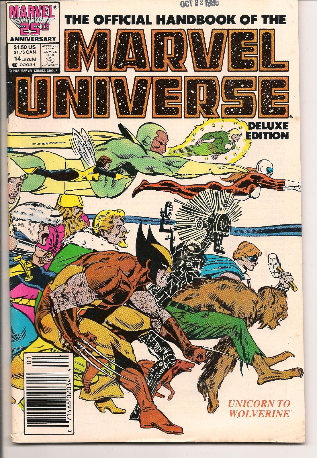 Official Handbook Of The Marvel Universe [Newsstand] #14 (1987) Prices ...