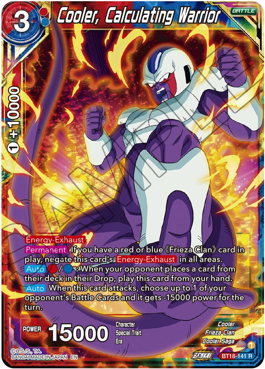 Cooler, Calculating Warrior [Foil] BT18-141 Prijzen | Dragon Ball Super ...