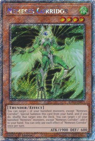 Nemeses Corridor [Platinum Secret Rare] RA03-EN025 Prices | YuGiOh Quarter Century Bonanza ...