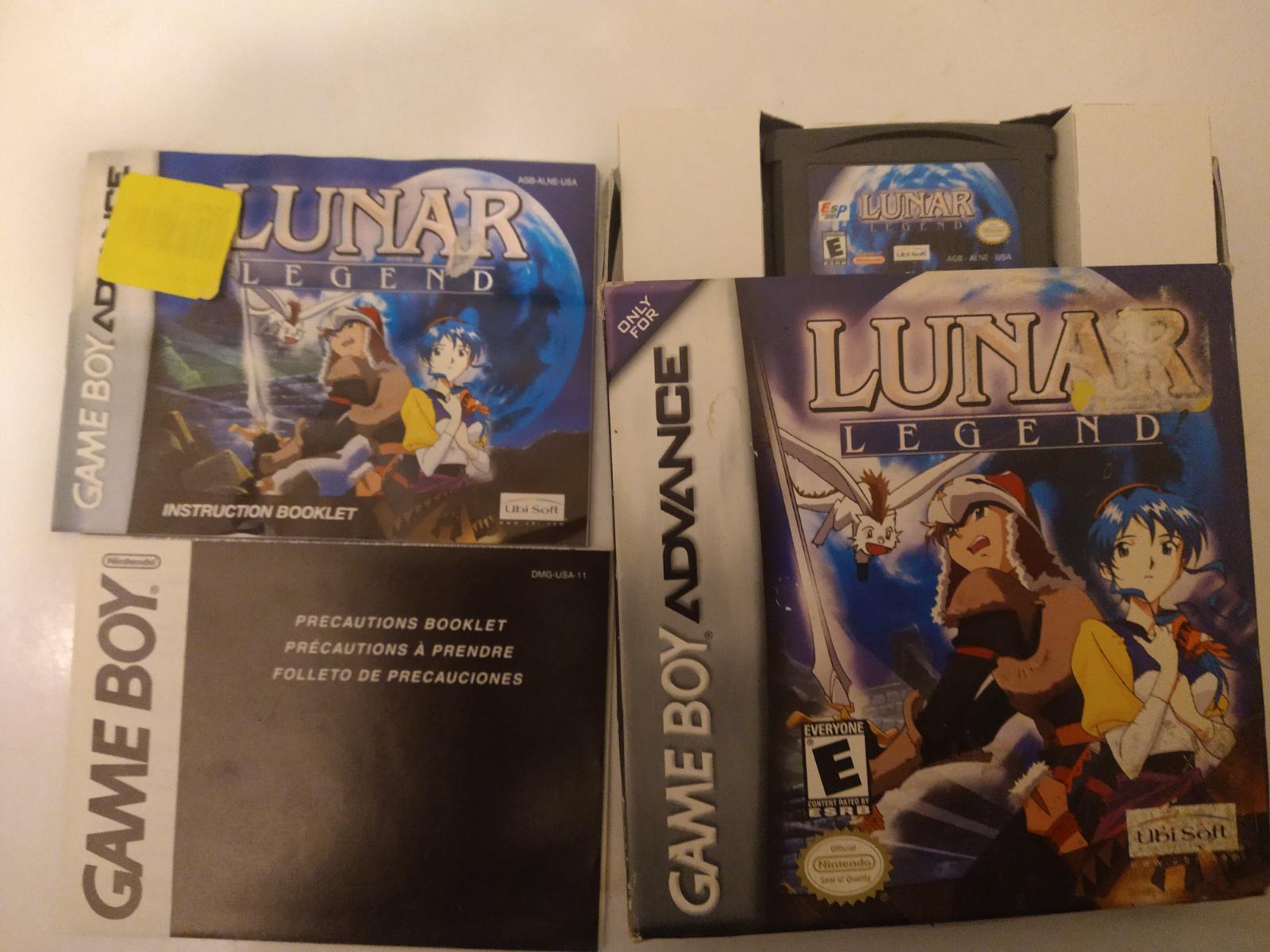 Lunar Legend | Item, Box, and Manual | GameBoy Advance