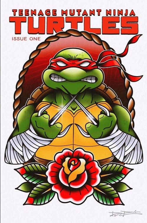 Teenage Mutant Ninja Turtles [Davis Rider Tattoo Flash] #1 (2024 ...