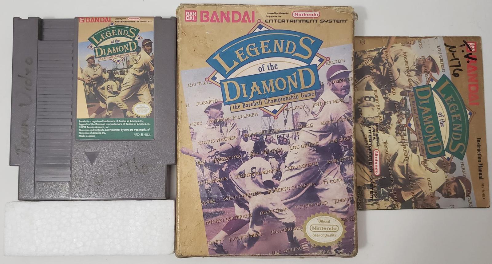 Legends of the Diamond | Item, Box, and Manual | NES