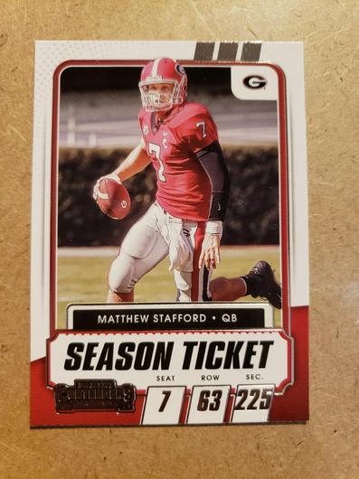 Matthew Stafford | Ungraded | 2021 Panini Contenders Draft Picks