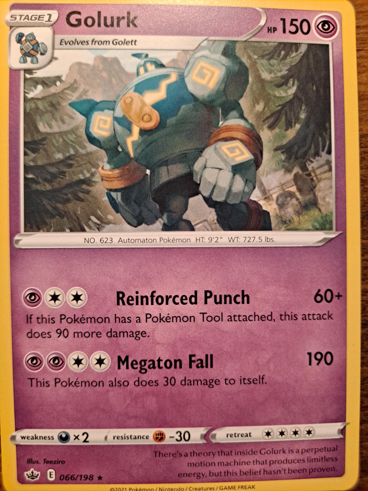 Golurk #66 Prices | Pokemon Chilling Reign | Pokemon Cards