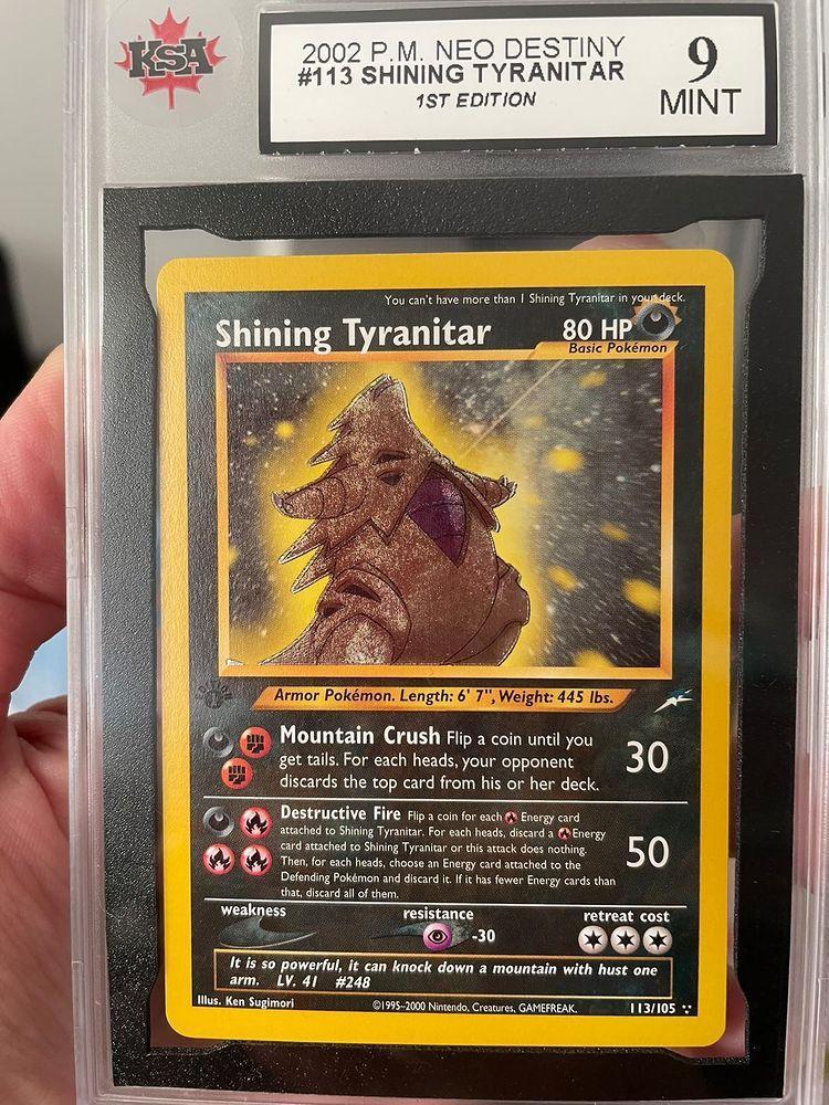 Shining Tyranitar [1st Edition] | Graded 9 | Pokemon Neo Destiny