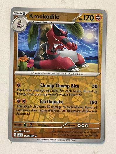 Krookodile [Reverse Holo] | Ungraded | Pokemon Scarlet & Violet
