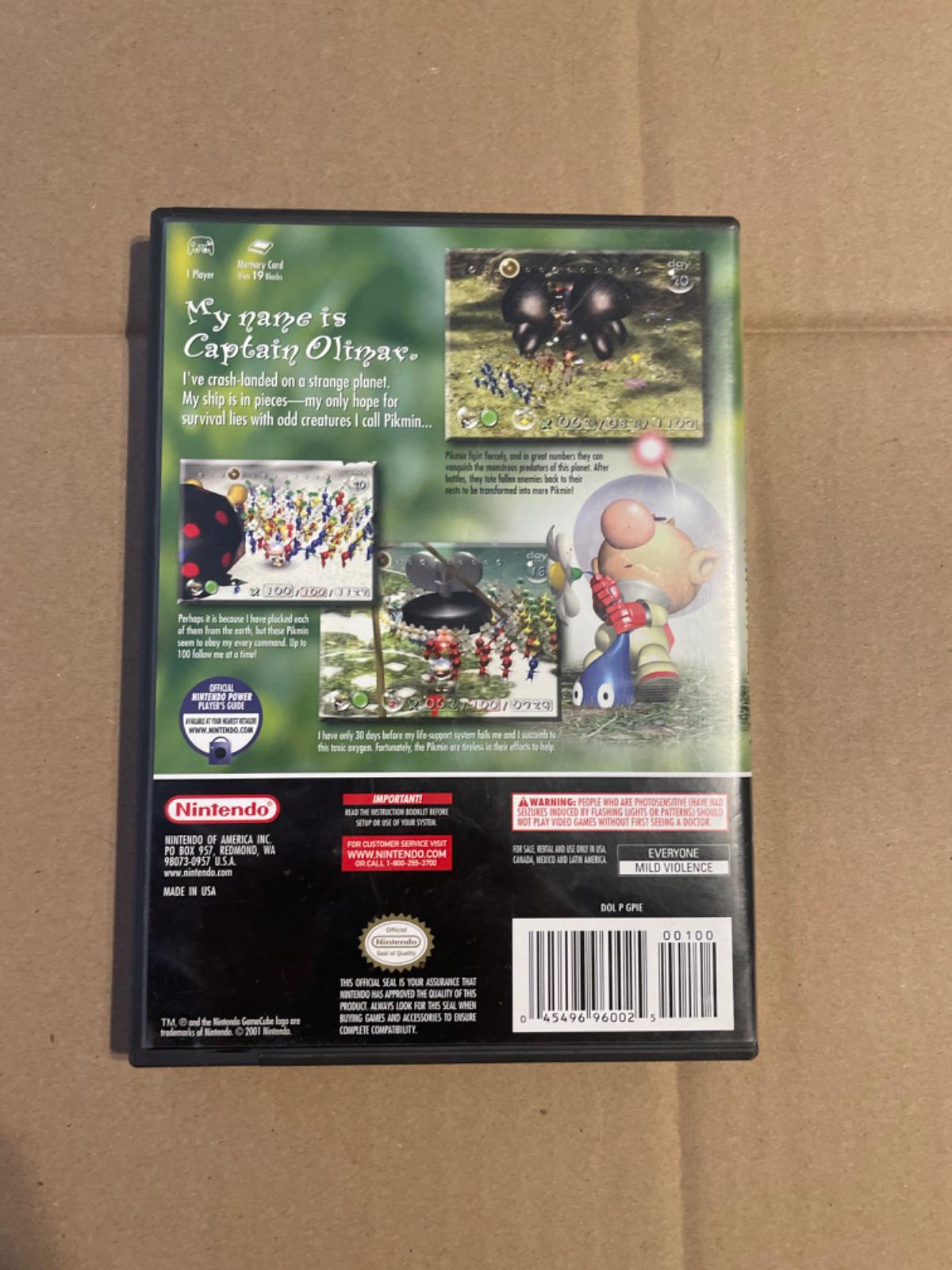 Pikmin | Item, Box, and Manual | Gamecube