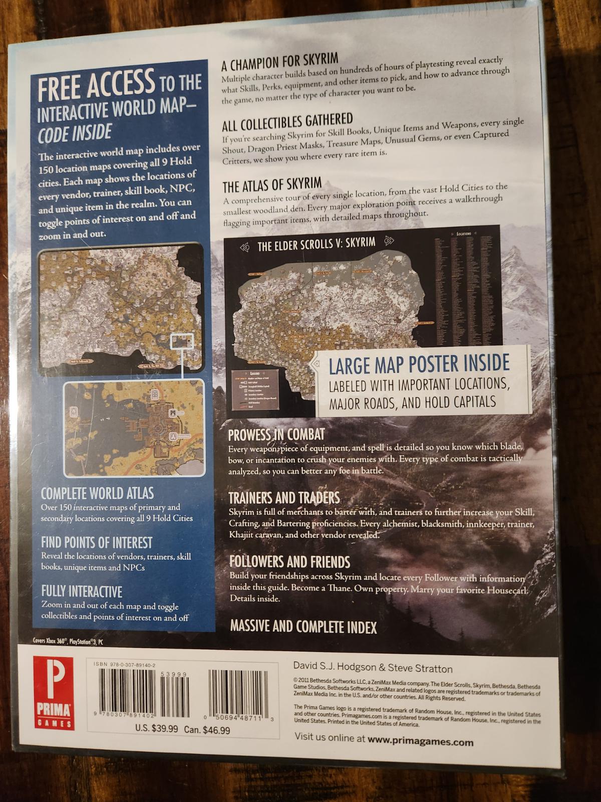 Elder Scrolls V Skyrim Collector's Edition [Second Edition, Prima ...