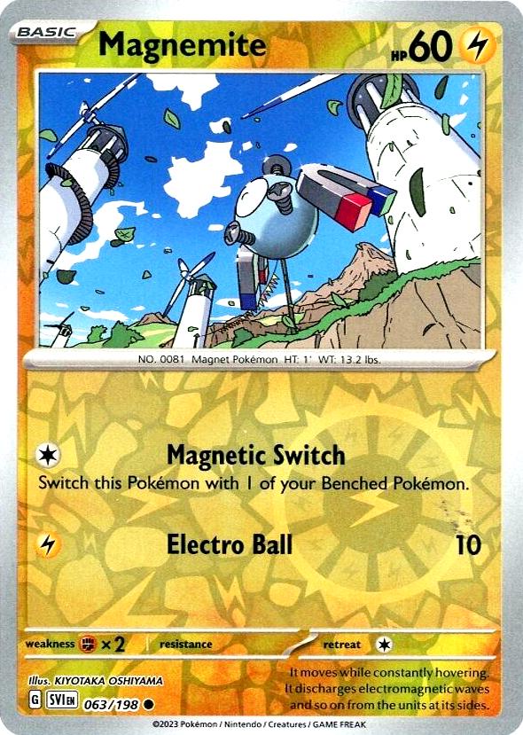 Magnemite [Reverse Holo] #63 Prices | Pokemon Scarlet & Violet ...